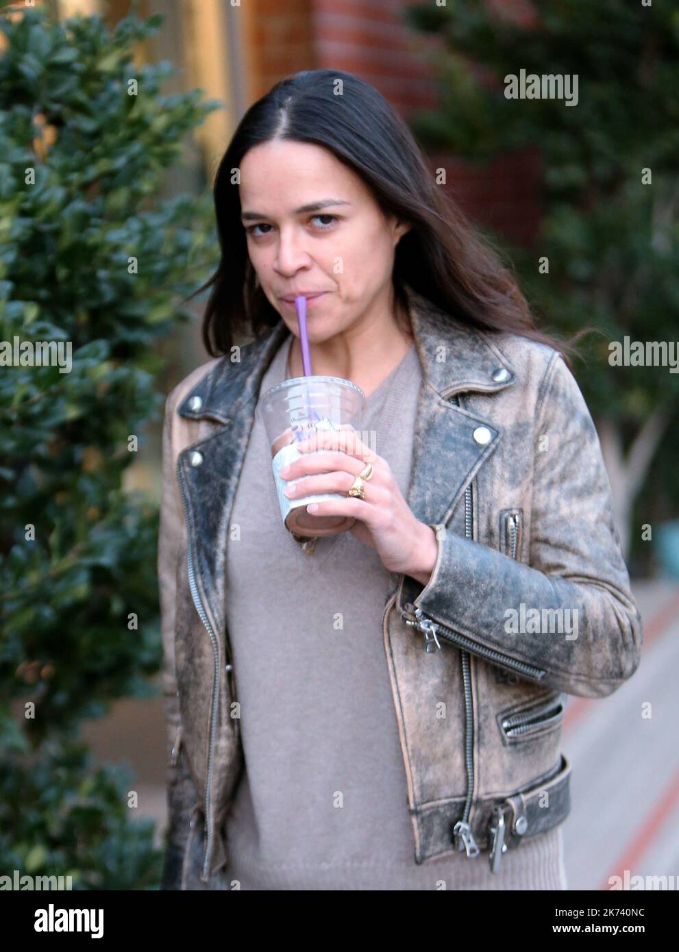 LOS ANGELES 19/12/2016 Michelle Rodriguez out in Beverly Hills Stock ...