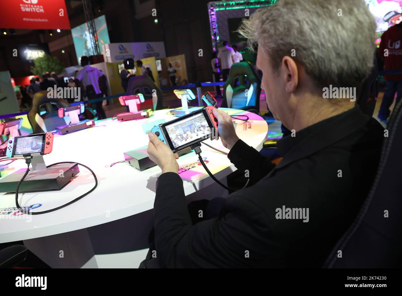 2017/01/13. Testing of Nintendo Switch, that will be available in the ...