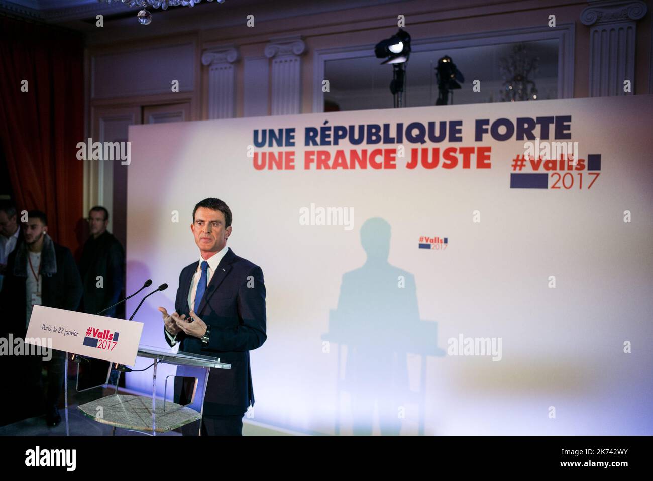 Former French Prime Minister and candidate for the left wing party ...