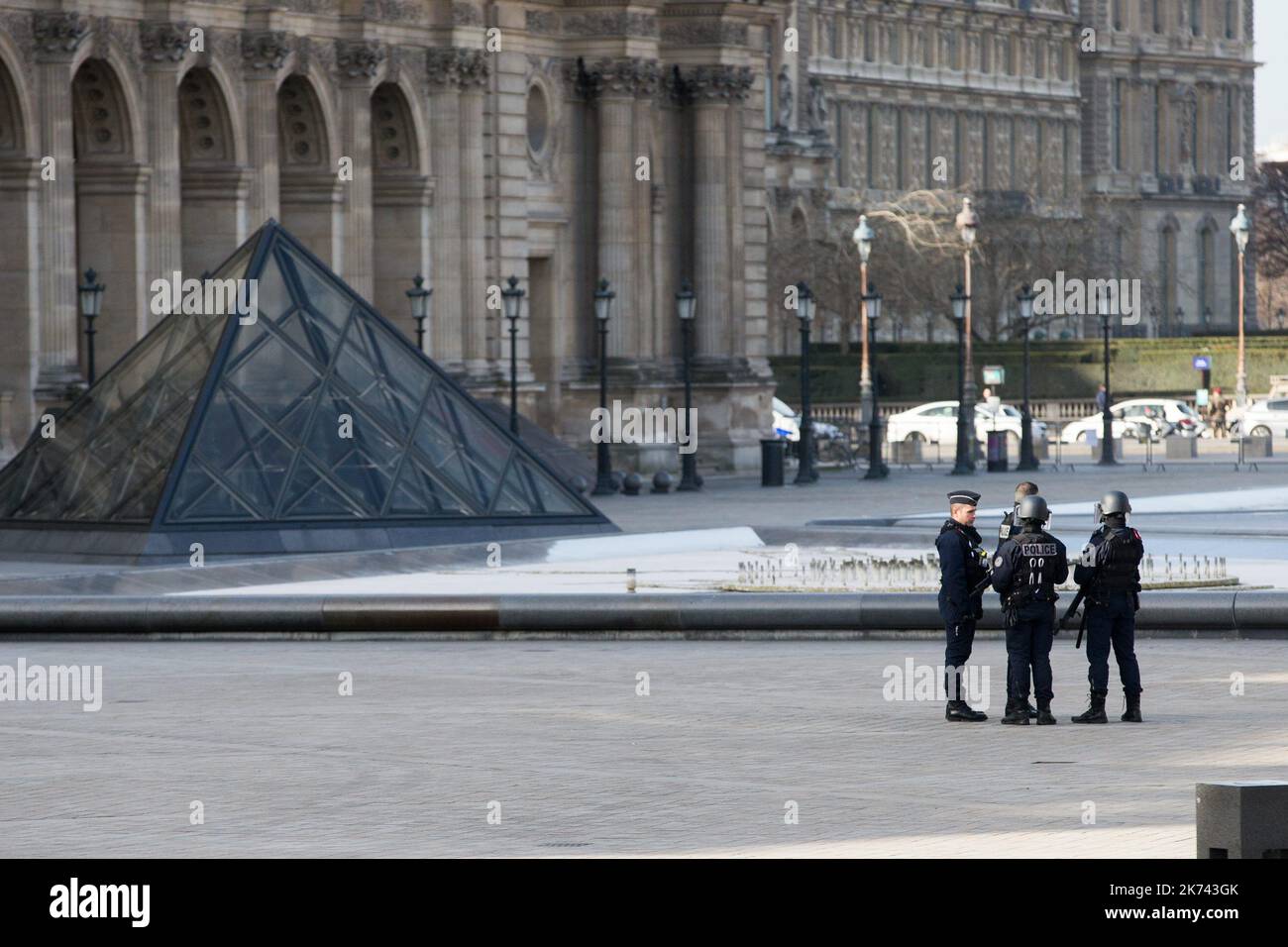 ©Leon Tanguy/MAXPPP - French Elite police officers stand in front of ...