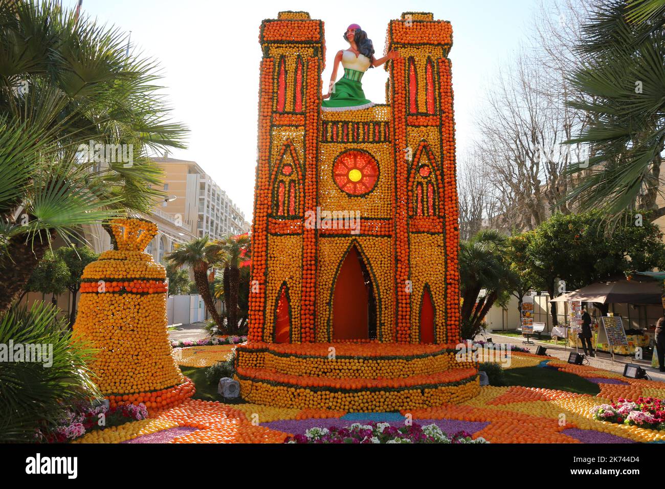 Menton, France, feb 15th 2017 Lemon Festival / La Fête du Citron, an ...