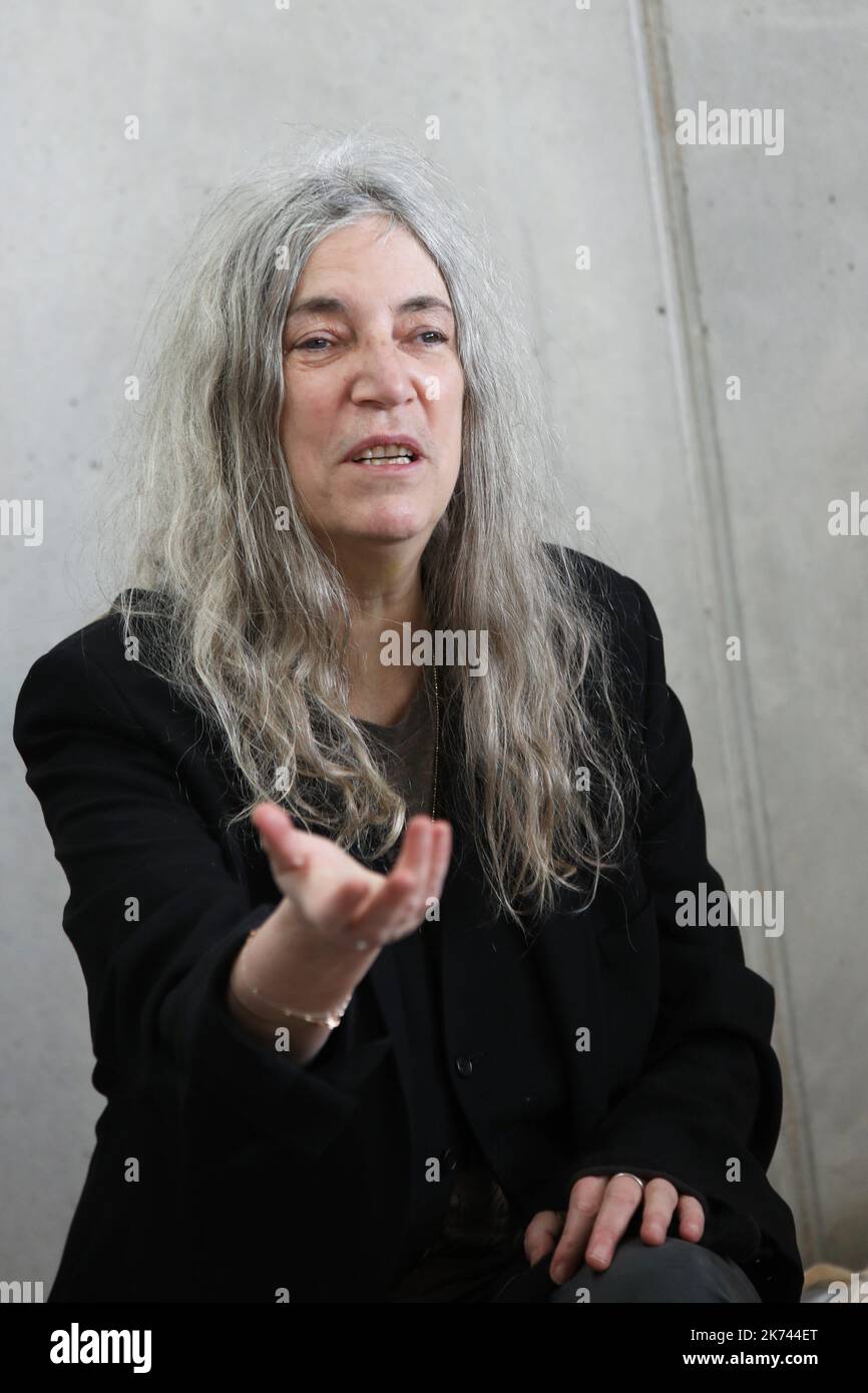 American singer Patti Smith press conference Stock Photo - Alamy