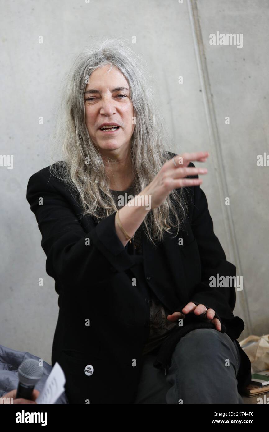 American singer Patti Smith press conference Stock Photo - Alamy