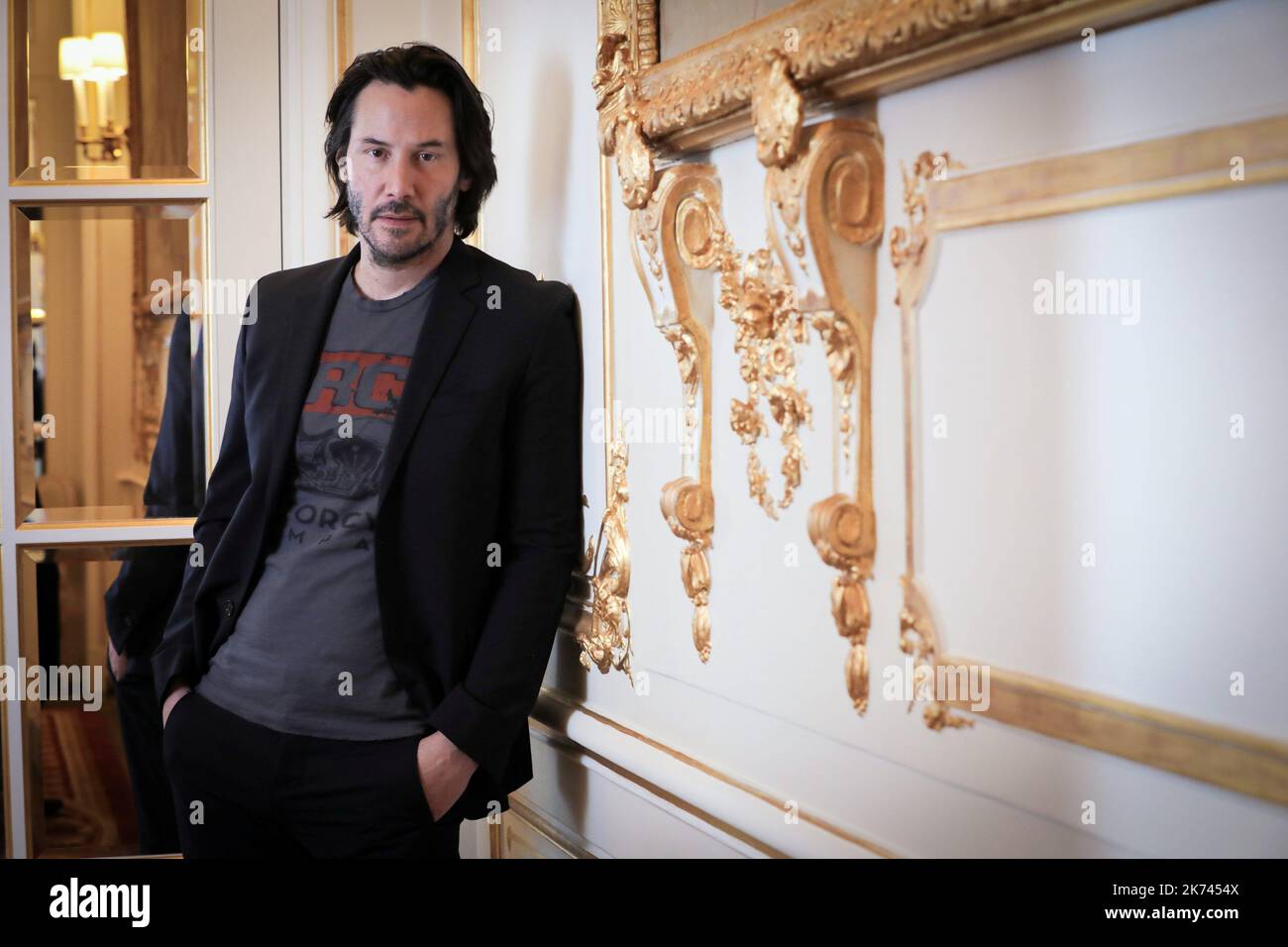 Canadian actor Keanu Reeves in France Stock Photo - Alamy