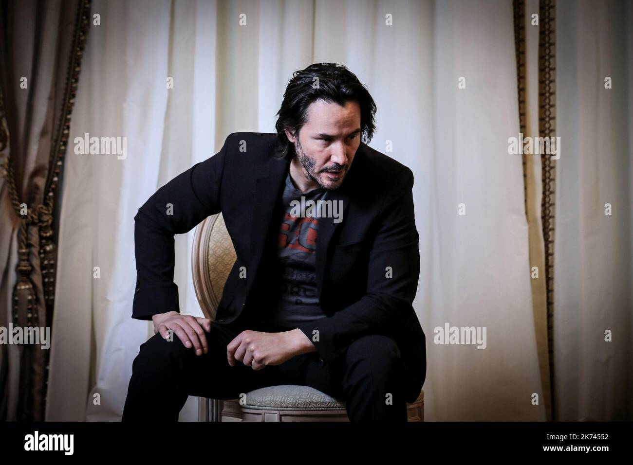 Canadian actor Keanu Reeves in France Stock Photo - Alamy