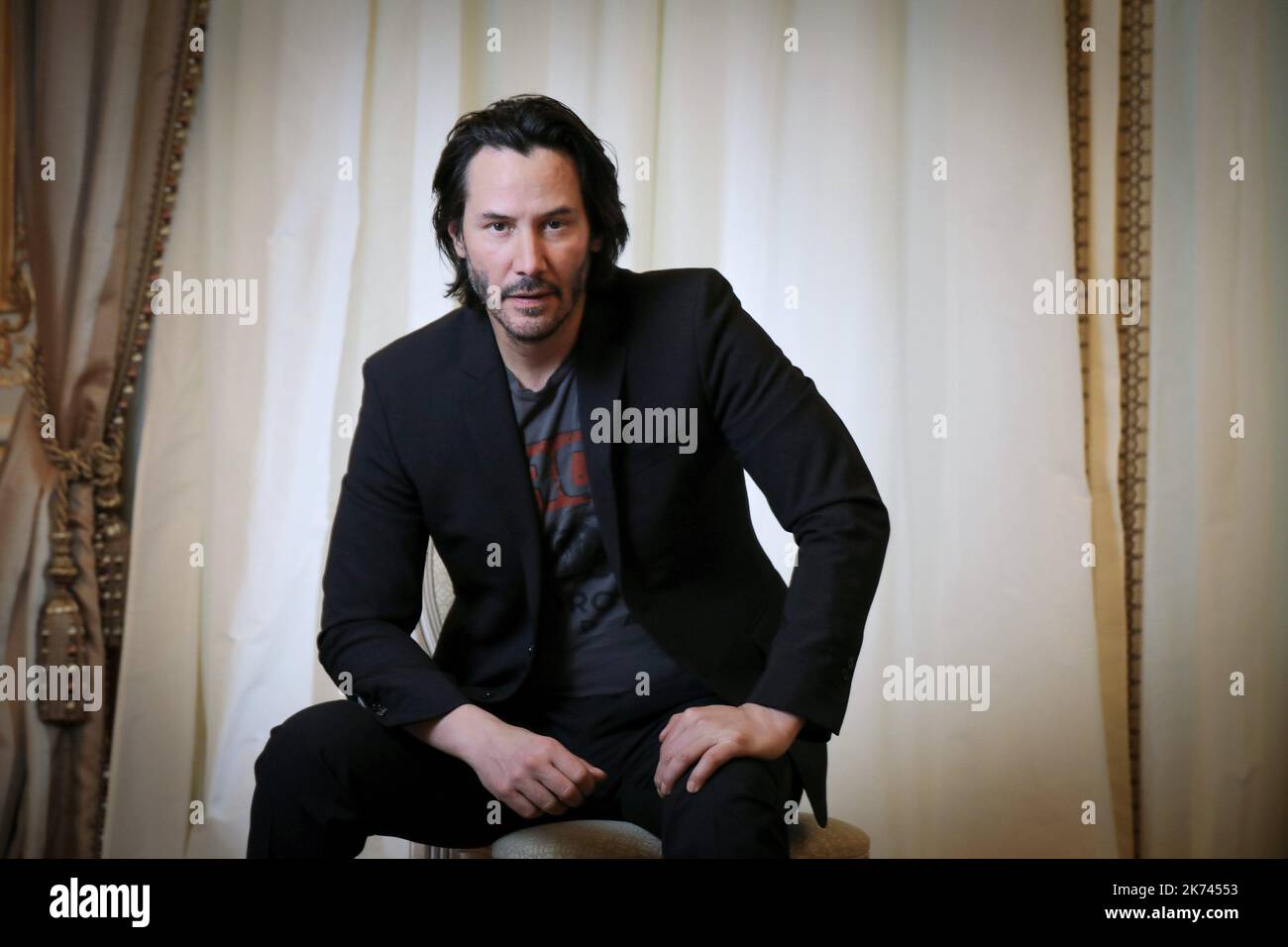 Canadian actor Keanu Reeves in France Stock Photo - Alamy