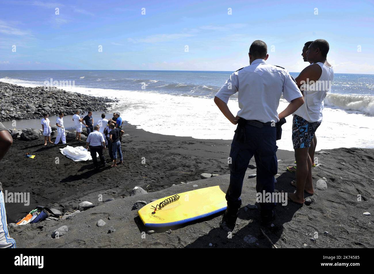 La Reunion Island, feb 21st 2017 Former professional shark-spotter ...