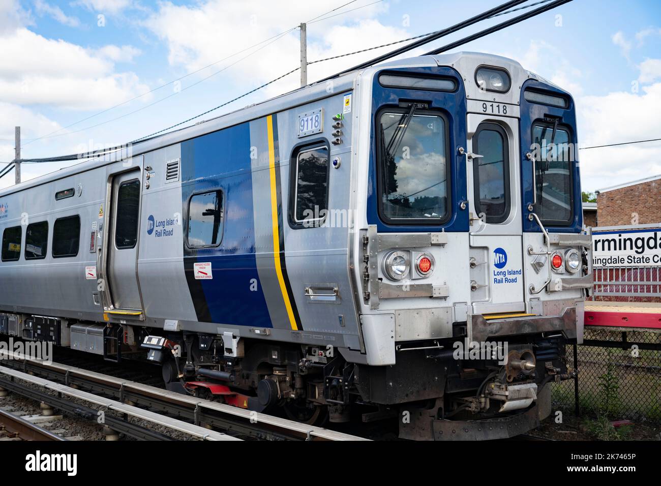 Farmingdale, New York, USA. 21st Sep, 2022. A M9 electric train car set ...
