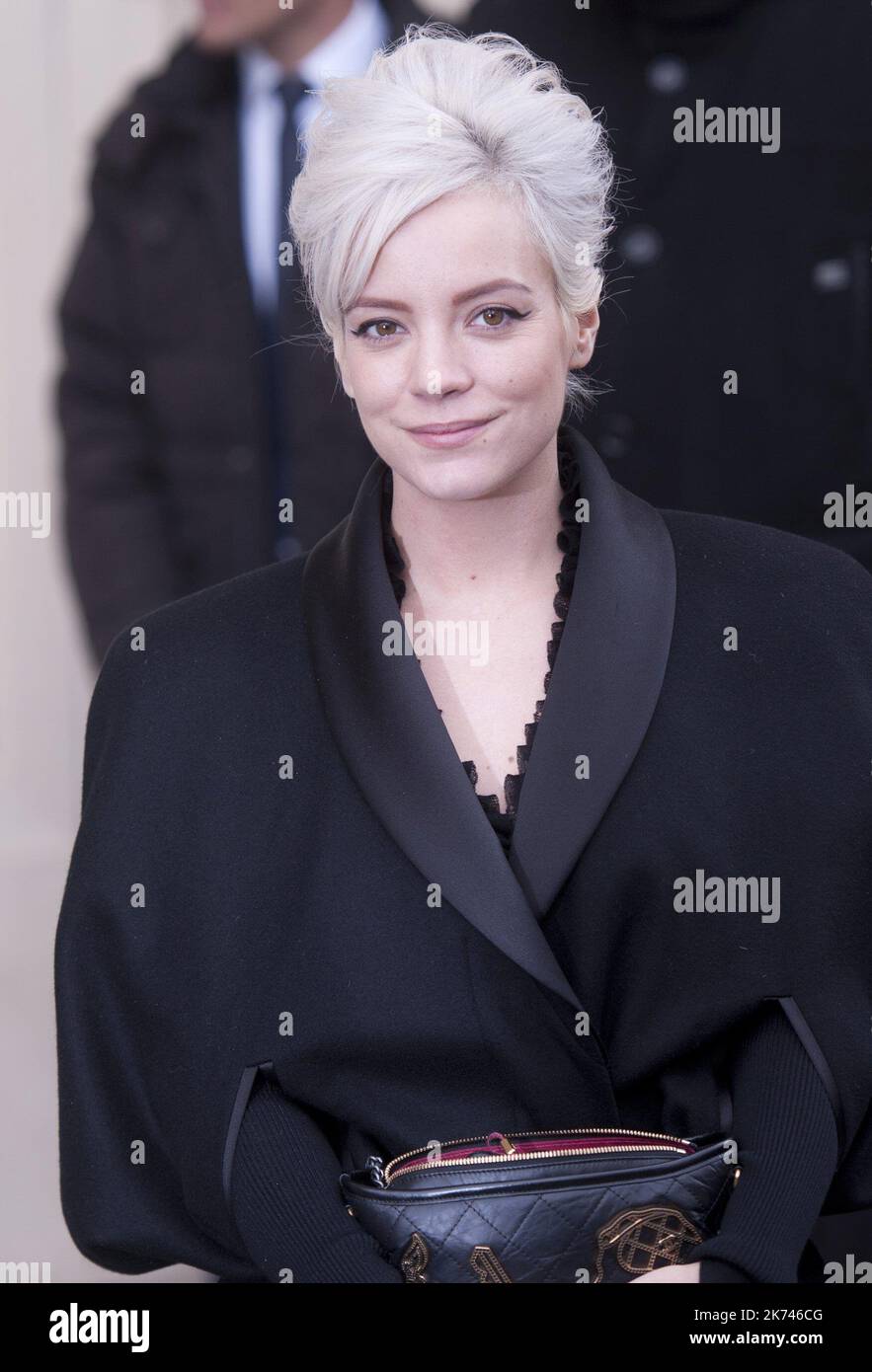 Lily Allen during the fashion week at Chanel Fashion show Fall Winter ...