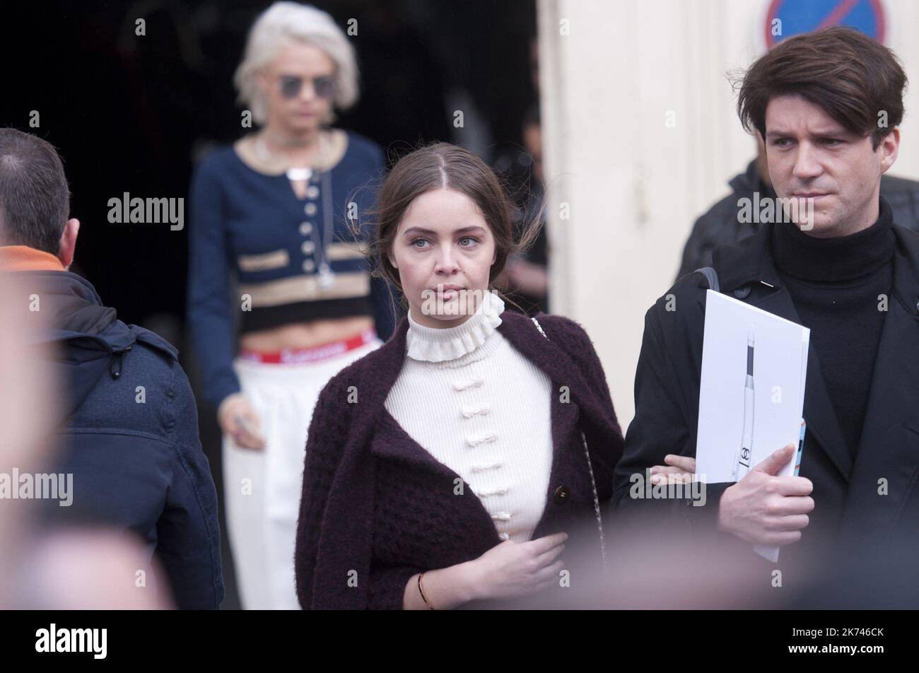 Marie Ange Casta during the fashion week at Chanel Fashion show Fall ...