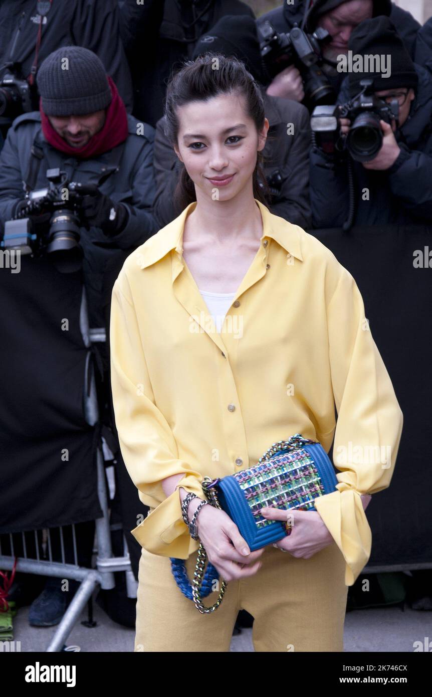 Ayami Nakajo during the fashion week at Chanel Fashion show Fall Winter ...
