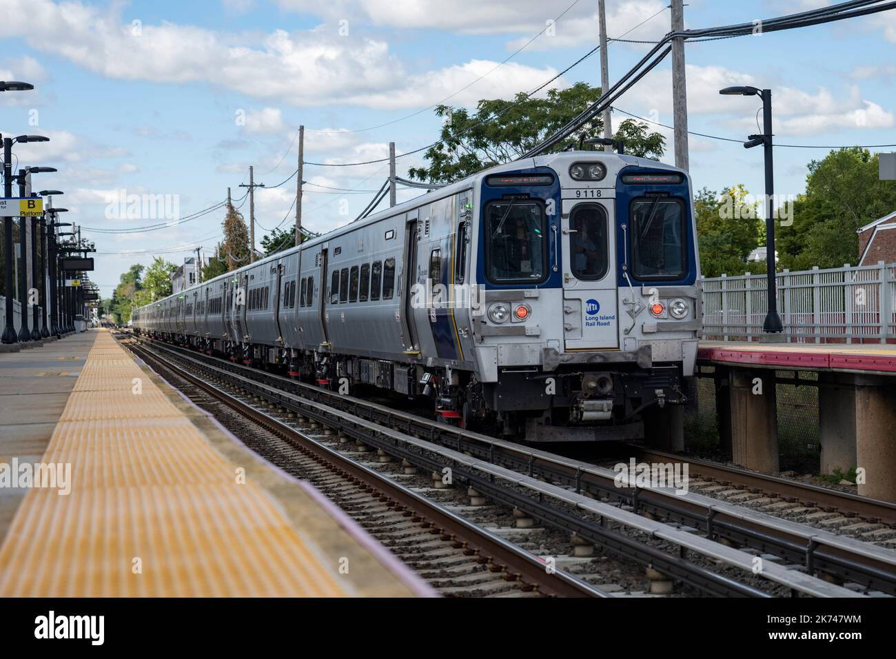 Farmingdale, New York, USA. 21st Sep, 2022. A M9 electric train car set ...