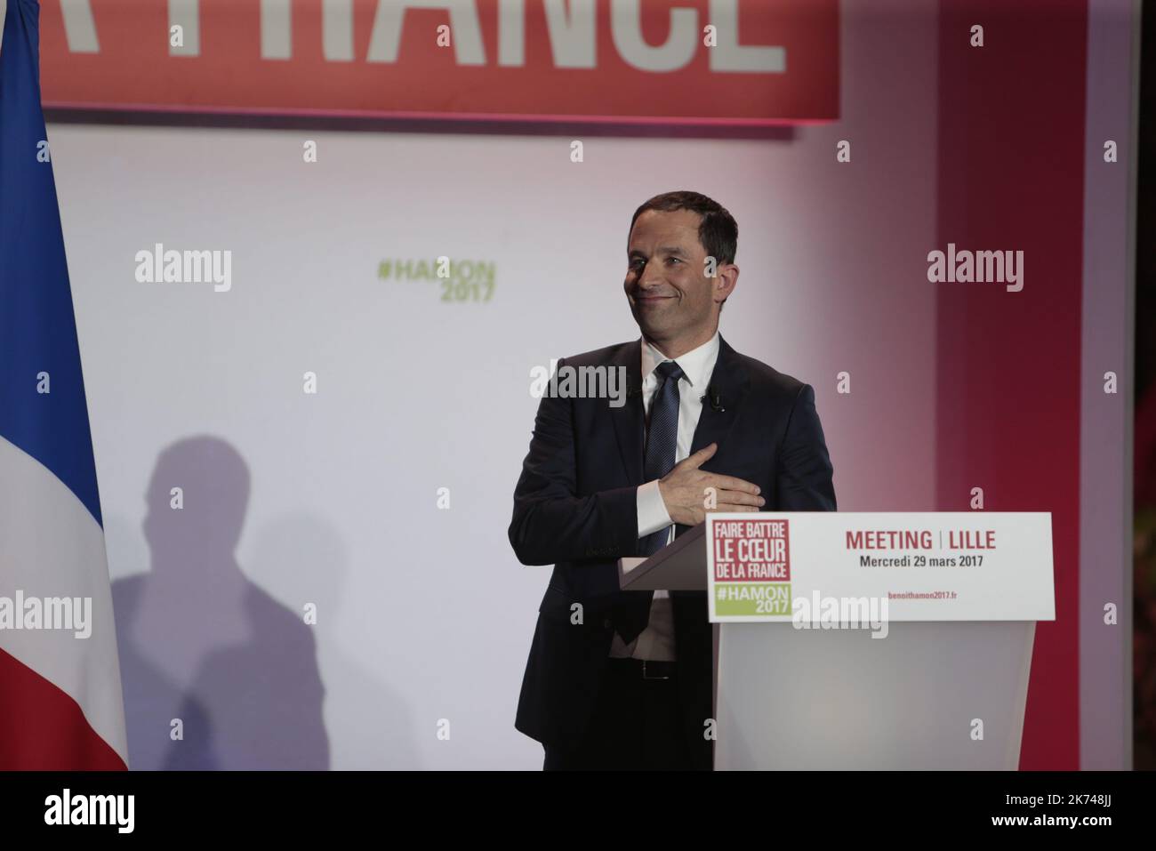 French socialist presidential candidate Benoit Hamon Stock Photo - Alamy