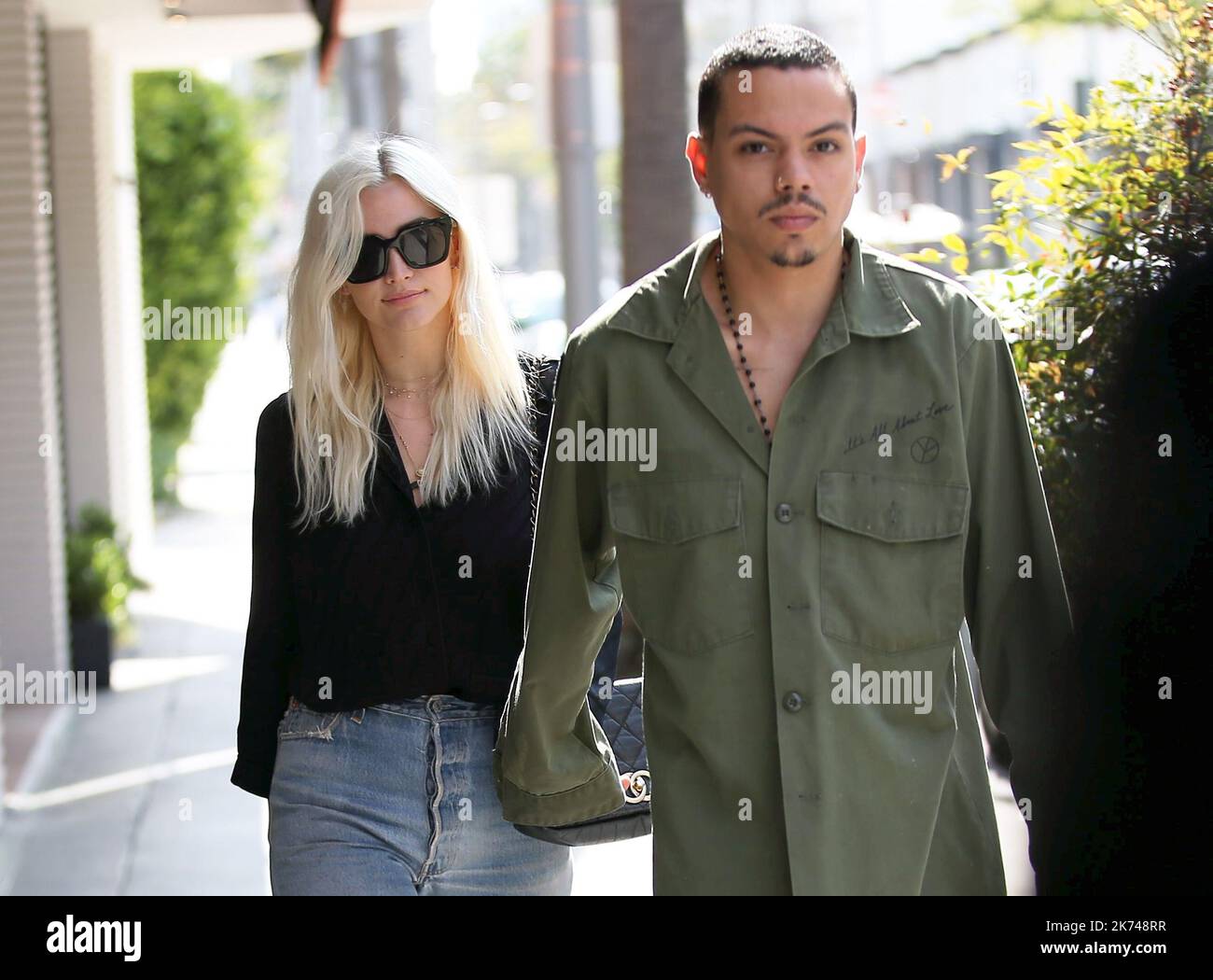 Ashlee Simpson and Ewan Ross seen out in Beverly Hills Stock Photo - Alamy