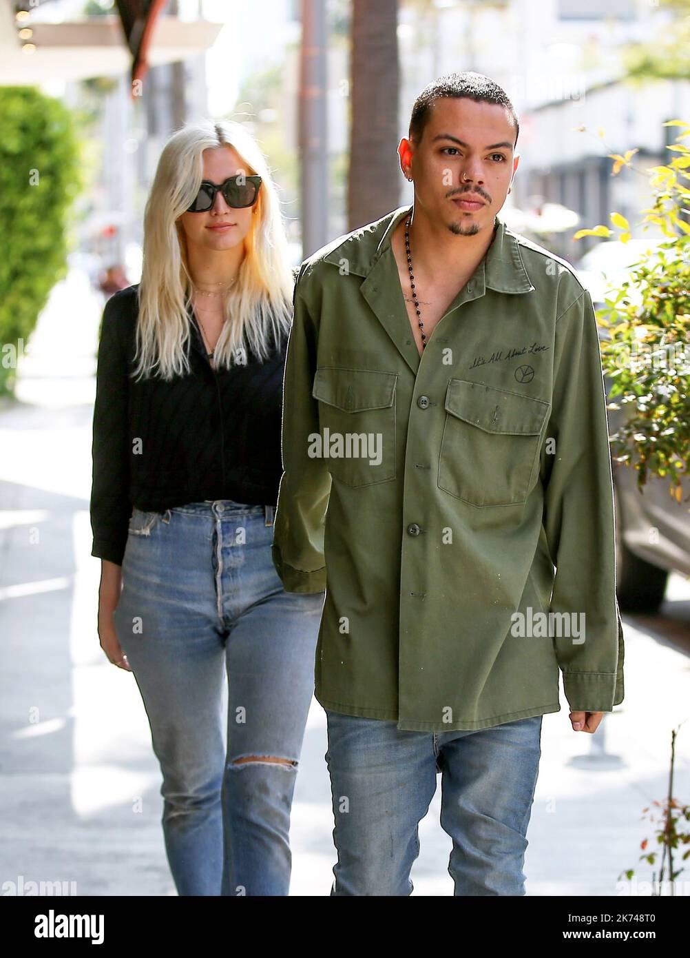 Ashlee Simpson and Ewan Ross seen out in Beverly Hills Stock Photo - Alamy