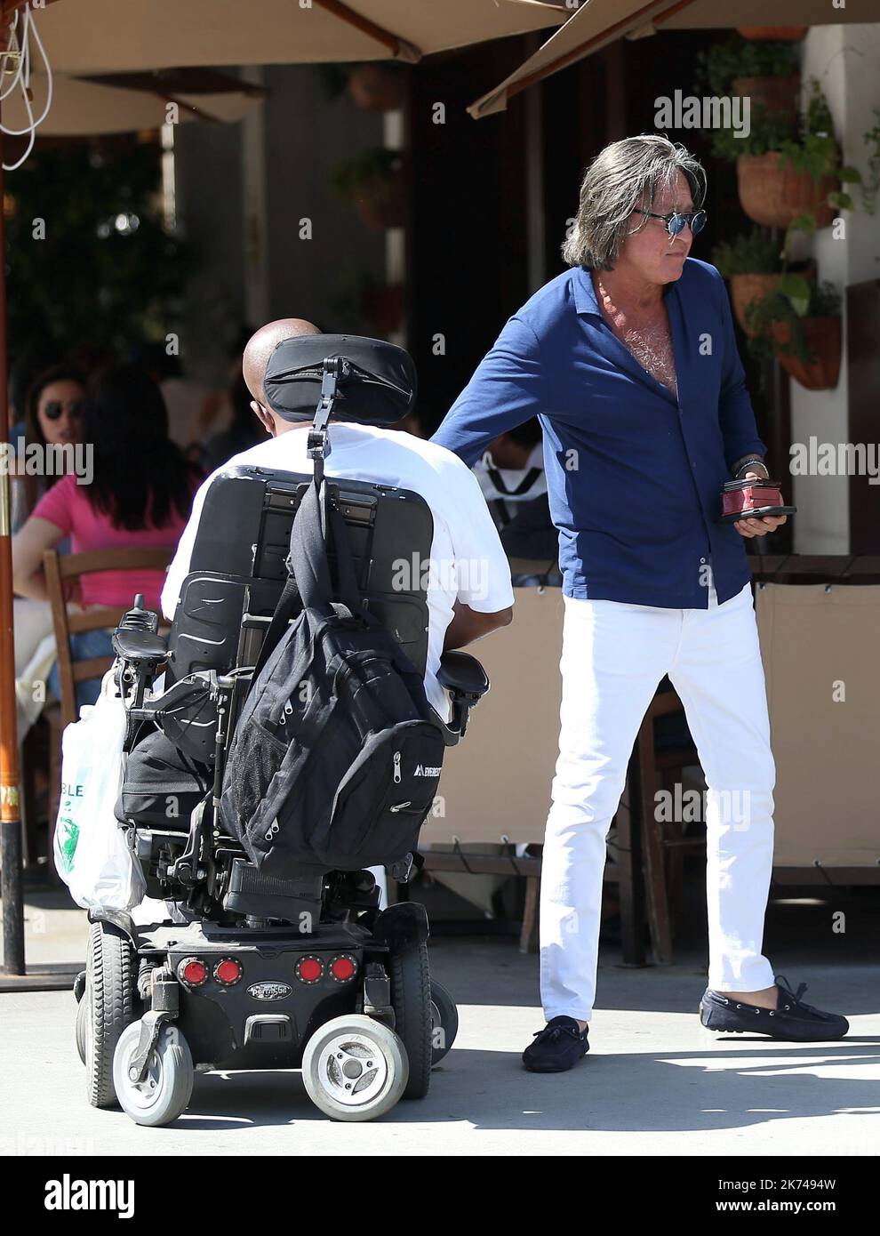 Mohamed Hadid seen out and about in Beverley Hills, California Stock ...
