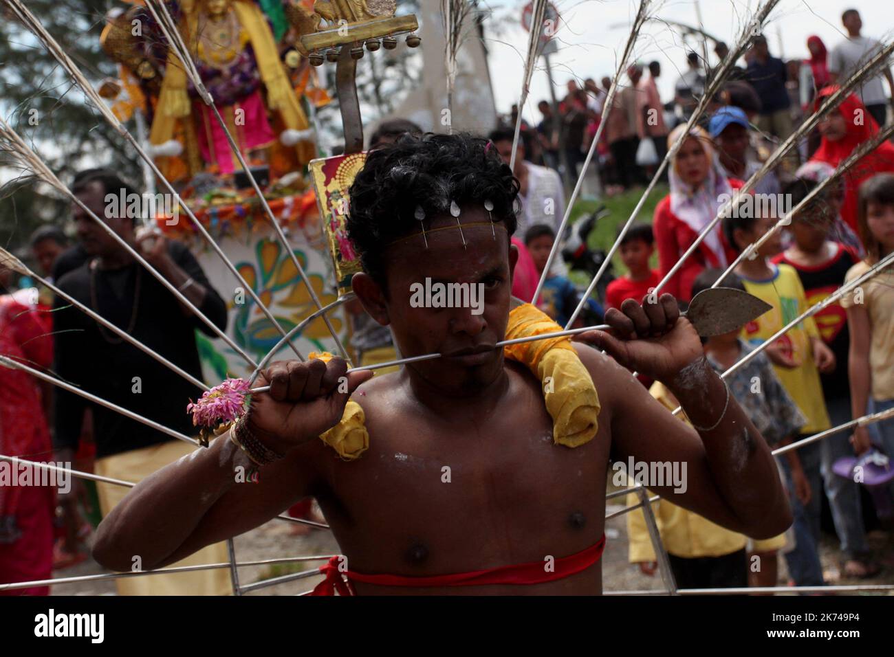 Banda Aceh, Indonesia - April 16.2017: Adherents of Hinduism in Banda ...
