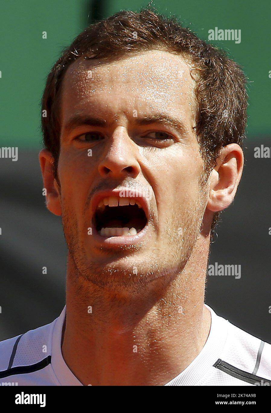 Great Britain's Andy Murray in action against Luxembourg's Gilles ...