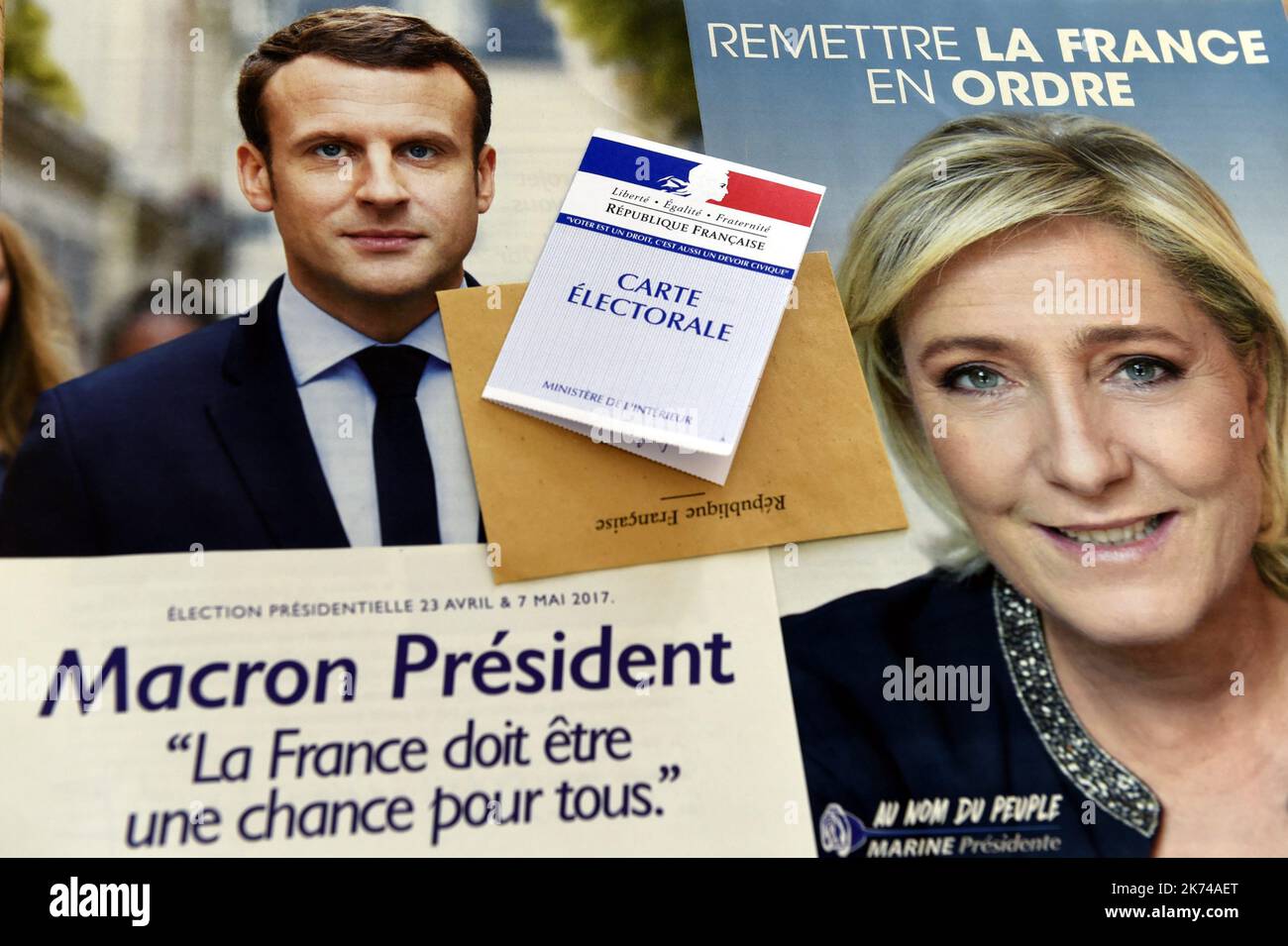 First round of the French presidential election on April 23rd 2017 ...
