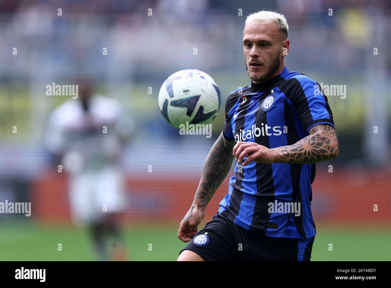 Federico Dimarco of Fc Internazionale controls the ball during the Serie A match beetween Fc ...