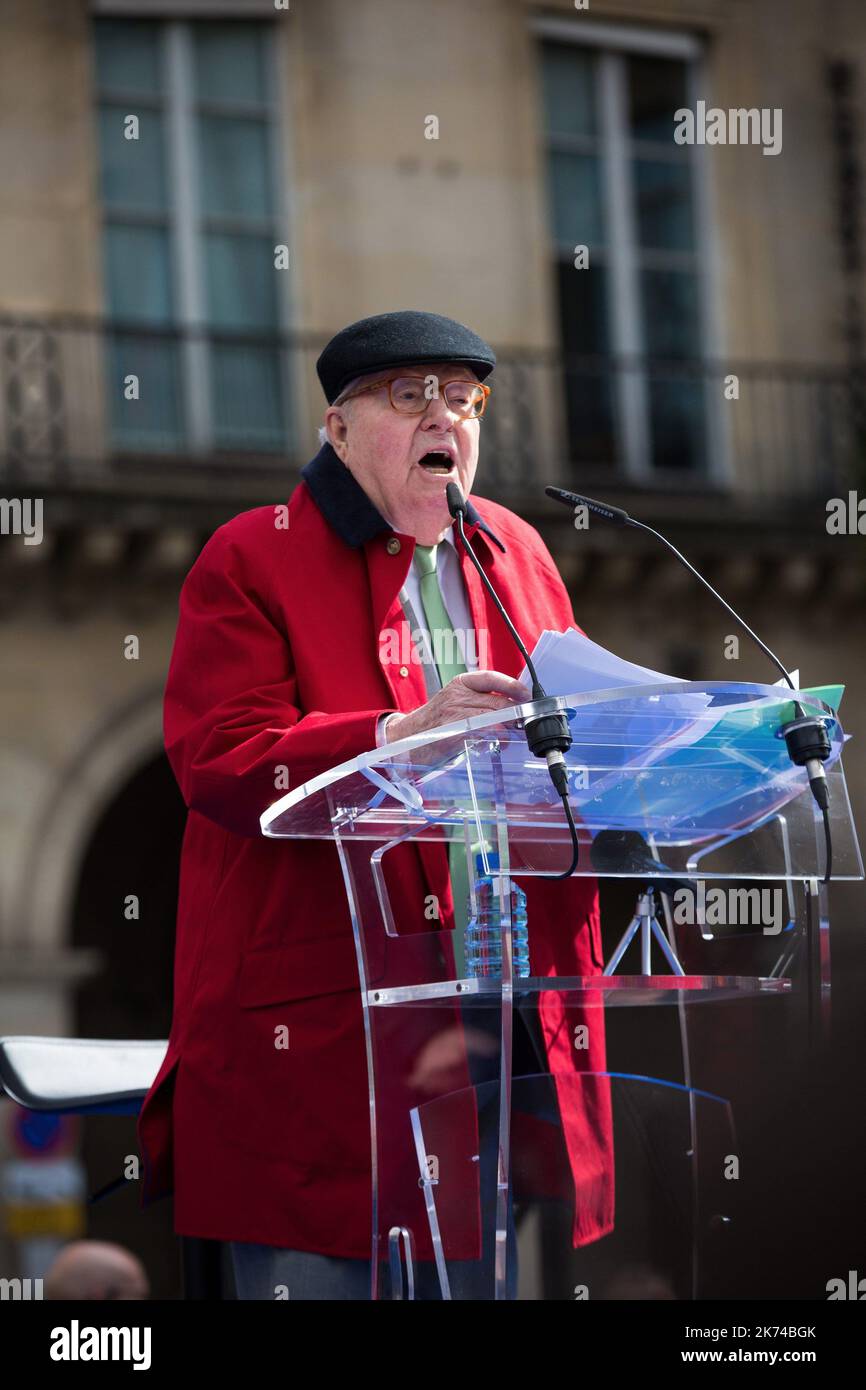 France's far-right National Front (FN) founder Jean-Marie Le Pen ...