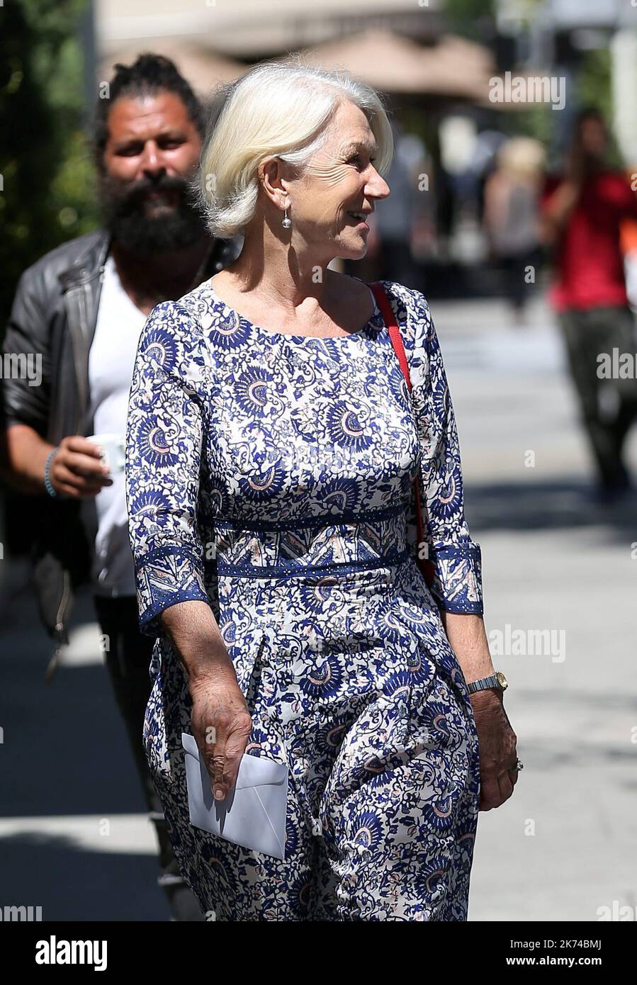 Helen Mirren seen out and about in Los Angeles, California Stock Photo ...