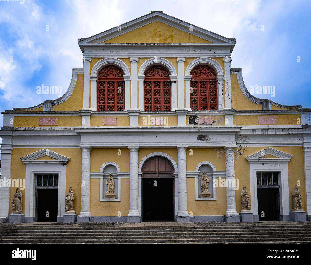 Cathedral of St Peter and St Paul in the city of Pointe à Pitre ...