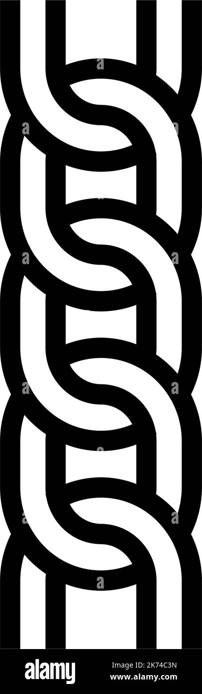 curb chain line icon vector illustration Stock Vector Image & Art - Alamy