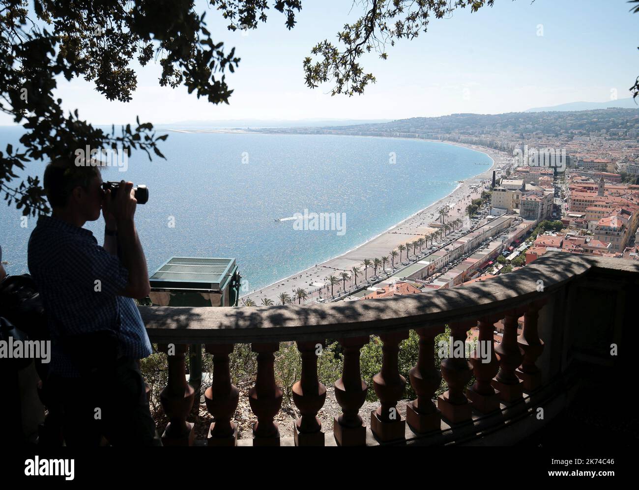 Nice, France, may 5th 2017 - Most famous avenue of the French Riviera ...