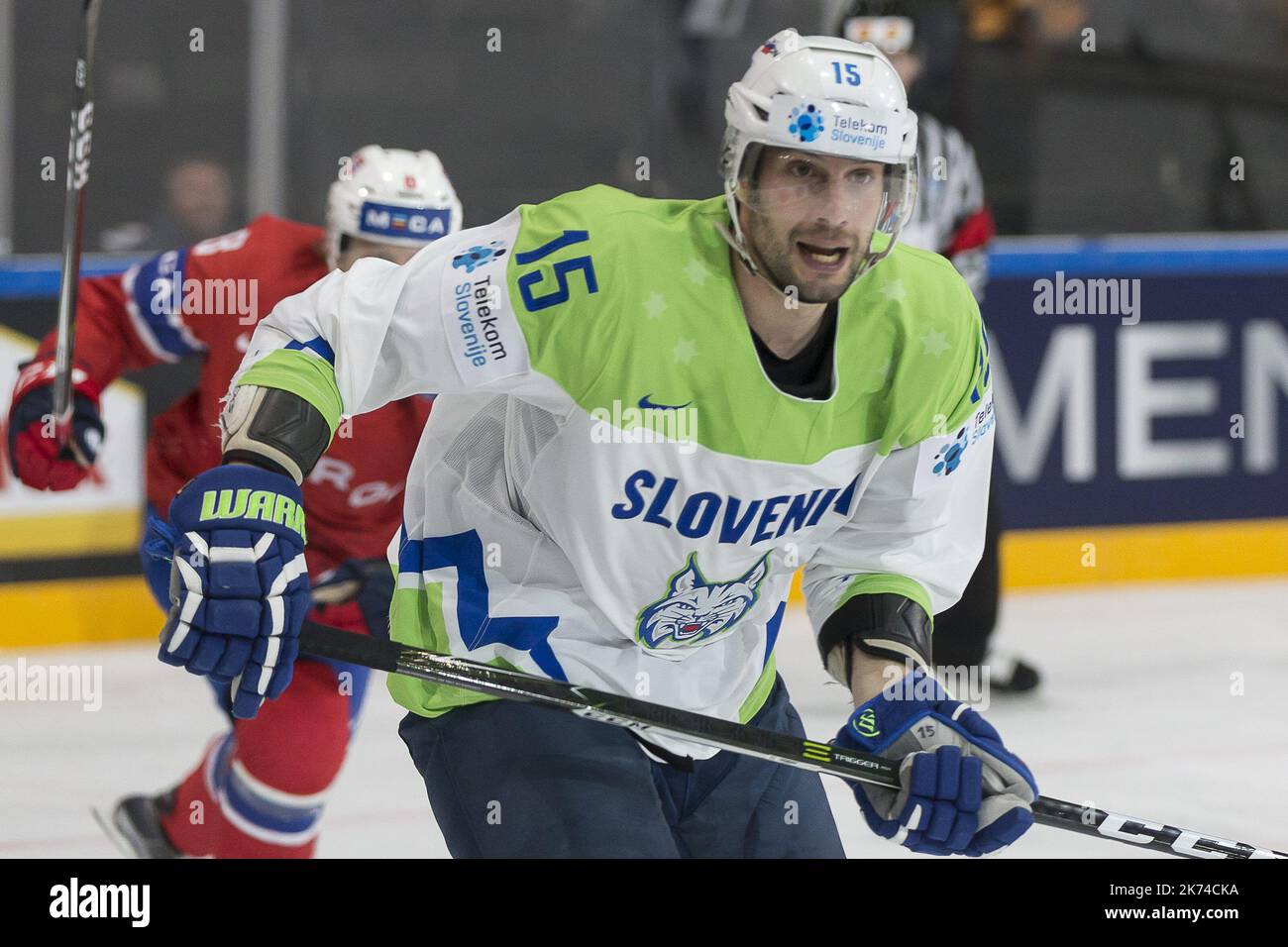 BLAZ GREGORC - HOCKEY World's championships Slovenia - Norway Stock ...