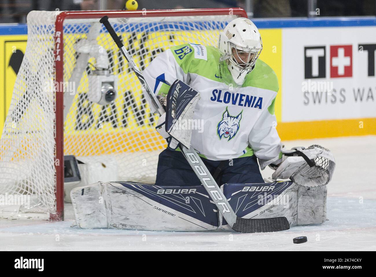 MATIJA PINTARIC - HOCKEY World's championships Slovenia - Norway Stock ...
