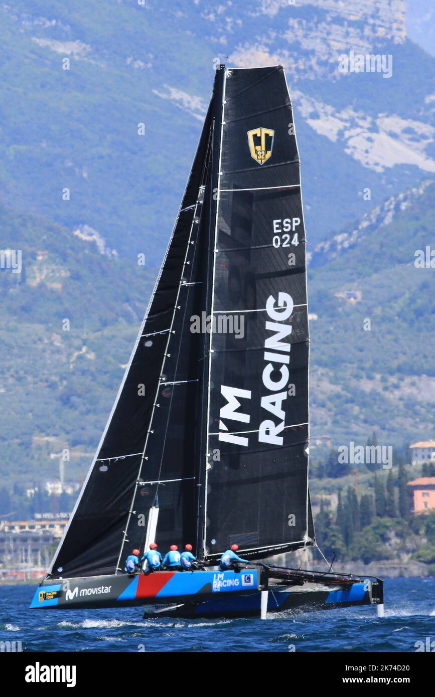 Monaco's Pierre Casirgahi Team with it's foils catamaran's Malizia ...