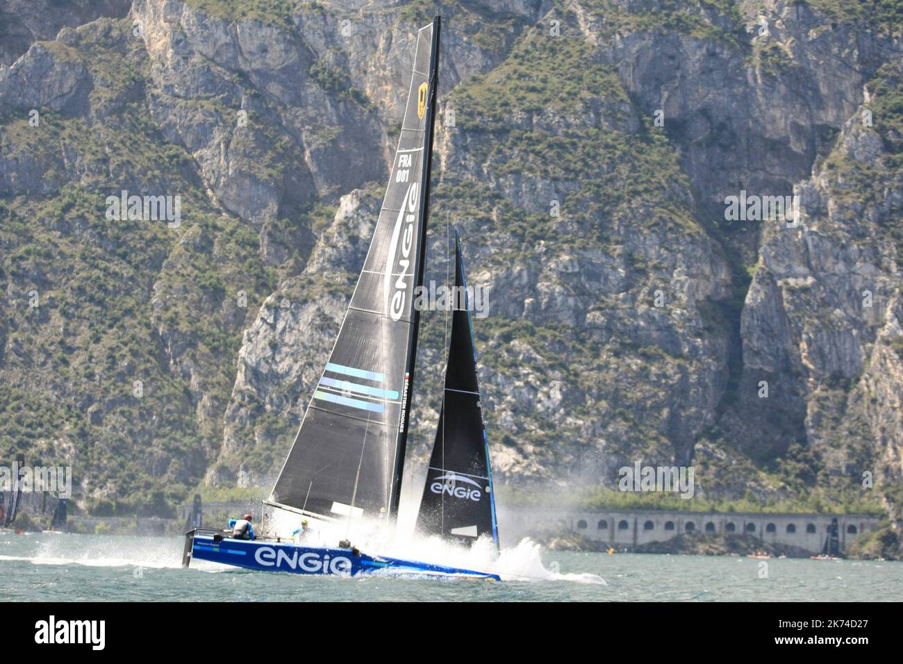 Monaco's Pierre Casirgahi Team with it's foils catamaran's Malizia ...