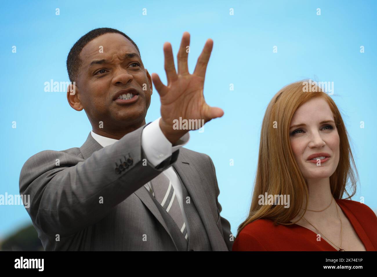 Jessica CHASTAIN (Etats-Unis), Will SMITH (USA), 70th annual Cannes ...