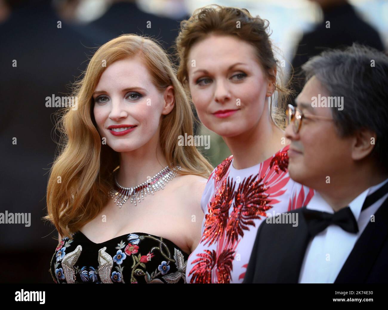 Jessica CHASTAIN, Maren ADE, and PARK Chan-Wook Stock Photo - Alamy