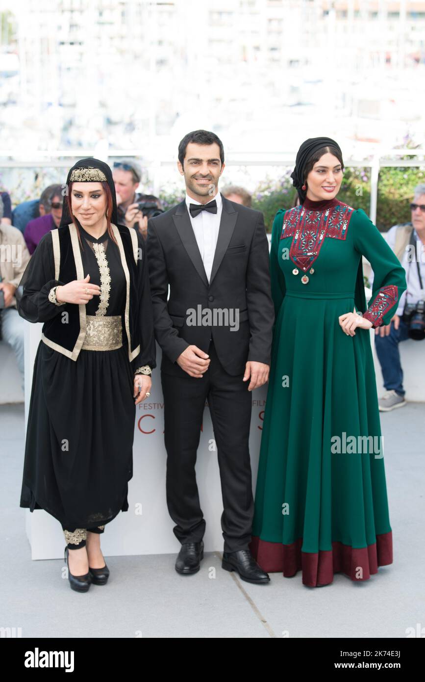 Actress Nasim Adabi, Mohammad Akhlaghirad and Soudabeh Beizaee attend ...