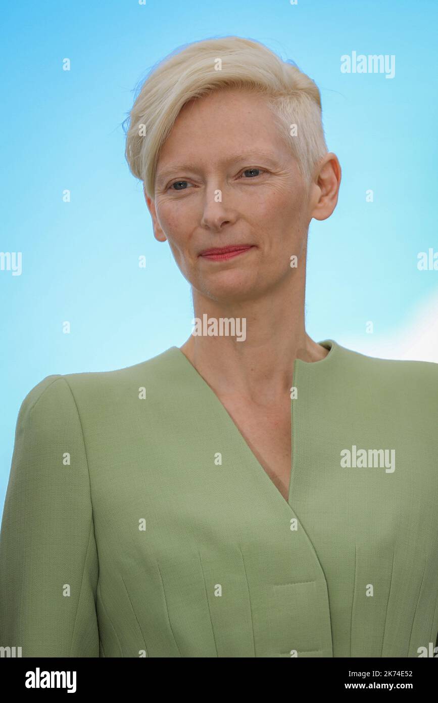 Actress Tilda Swinton attends the 'Okja' photocall during the 70th ...
