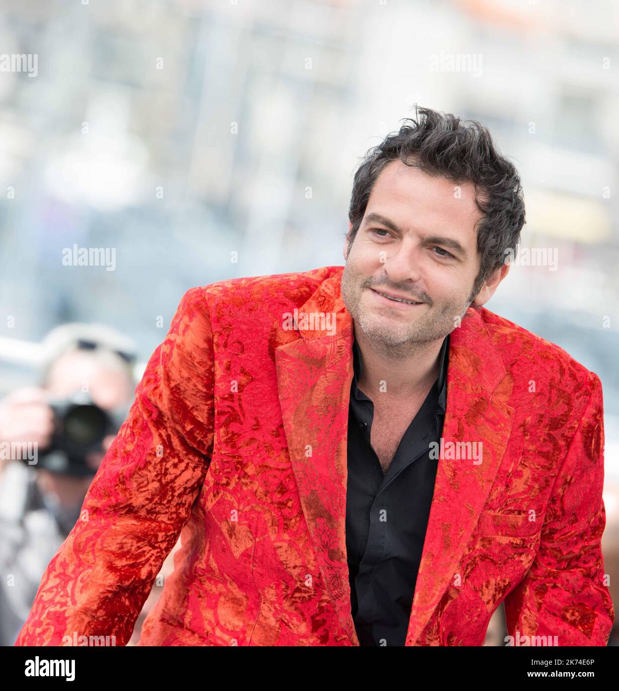 Singer Matthieu Chedid attends the 'Faces, Places (Visages, Villages)' photocall during the 70th ...
