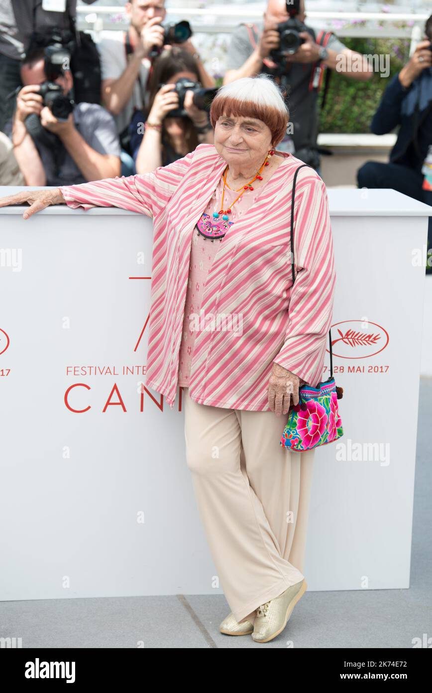 Director Agnes Varda attends the 'Faces, Places (Visages, Villages ...