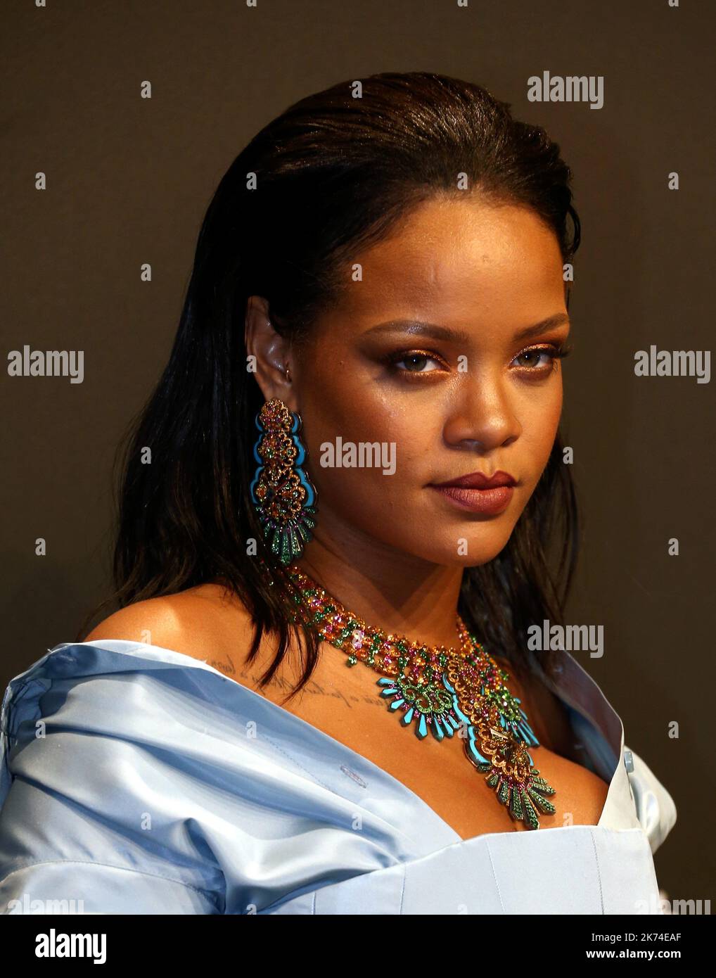 Singer Rihanna attends the Chopard Space Party in Cannes on May 19 ...