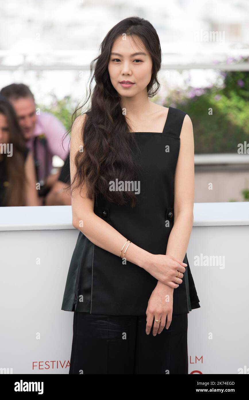 Actress Kim Minhee attends the 'Claire's Camera (Keul-Le-Eo-Ui-Ka-Me-La)' photocall during the ...