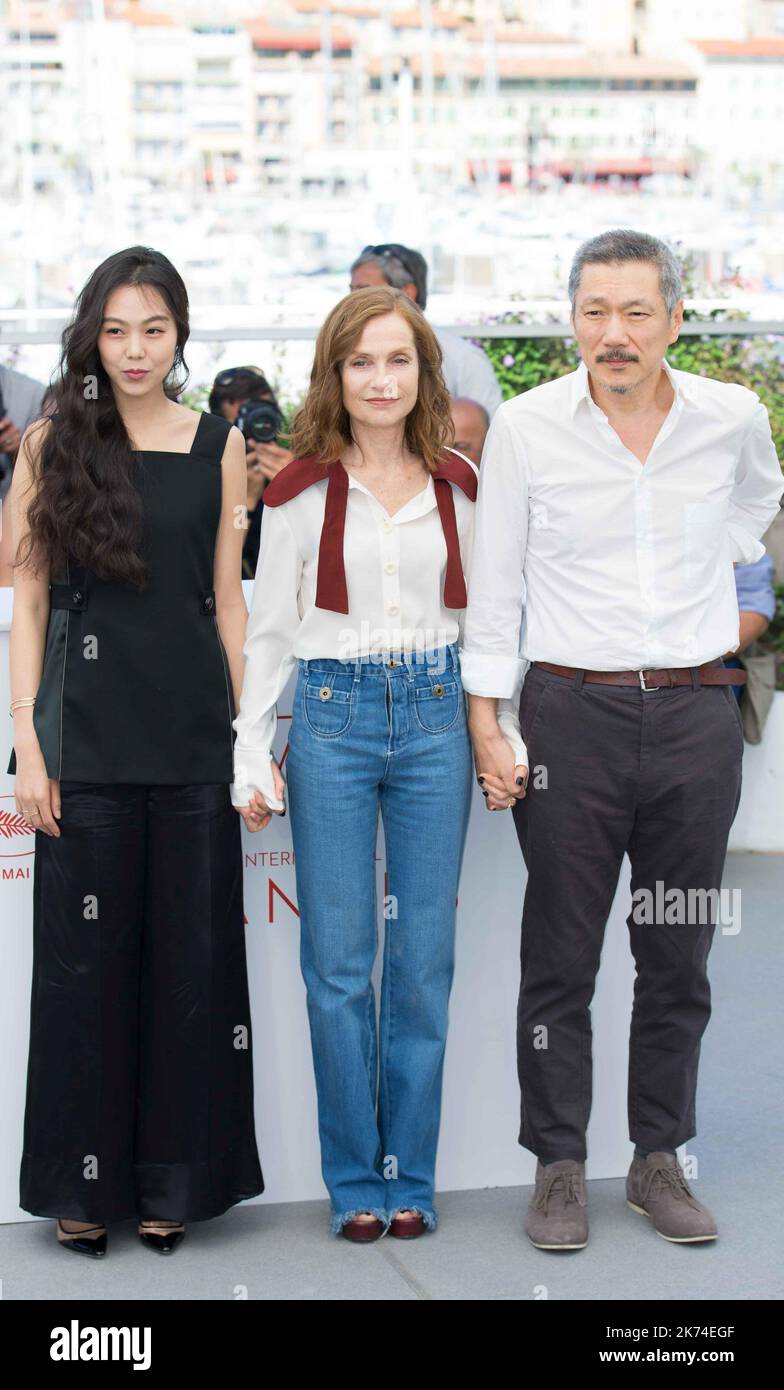 Actresses Isabelle Huppert, Kim Minhee, Director Hong SangSoo attend ...