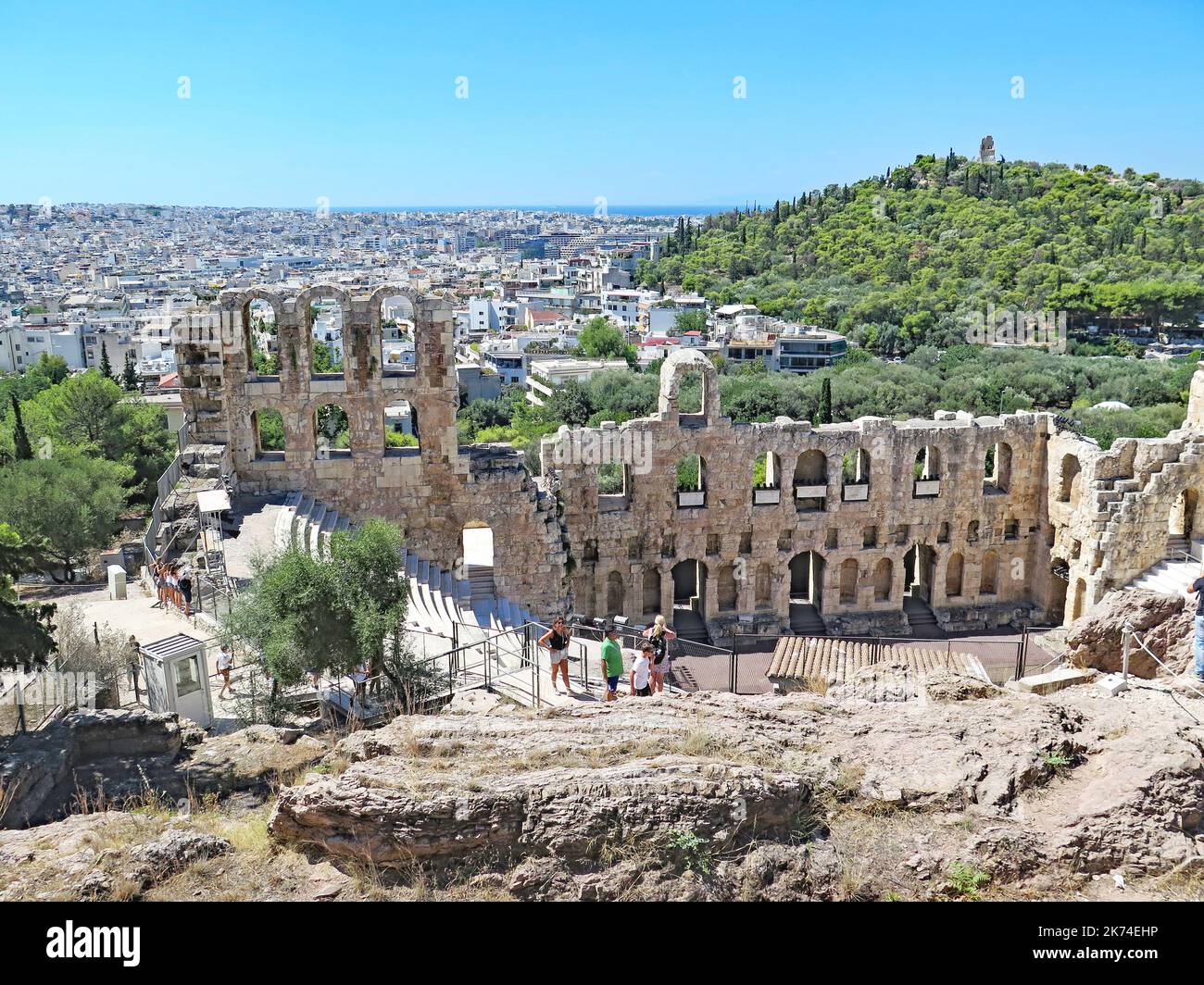 Panoramic of The Acropolis in Athens, Greece, Europe Stock Photo - Alamy