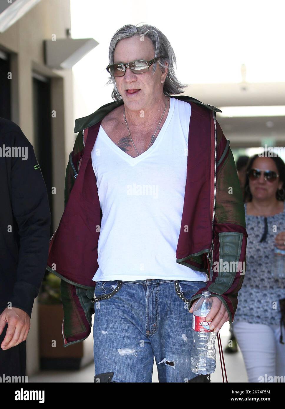 Mickey Rourke is seen out and about in Los Angeles Stock Photo - Alamy