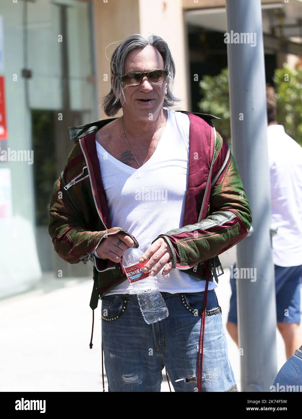 Mickey Rourke is seen out and about in Los Angeles Stock Photo - Alamy