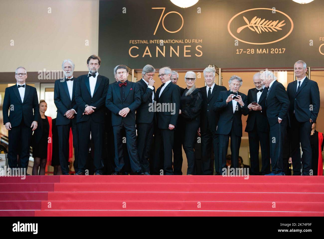 Former Palme D'Or winners Michael Hanek, Ken Loach, Roman Polanski ...