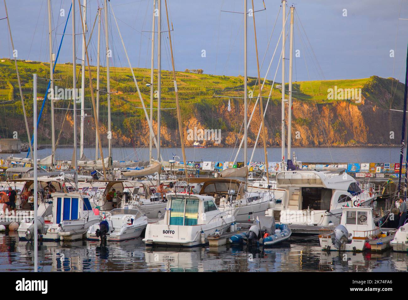 Portugal, Azores, Faial Island, Horta, harbor Stock Photo - Alamy