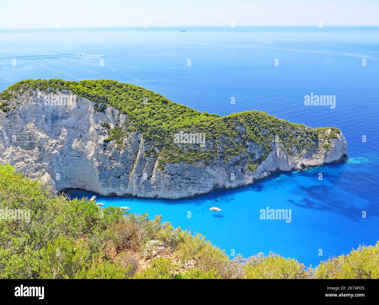 Zakynthos or Zante beach in the Ionian islands, Greece, Europe Stock ...