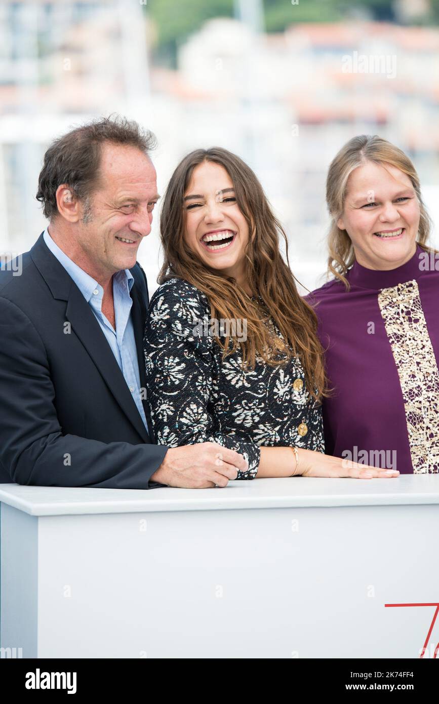 French actor Vincent Lindon, French actress Izia Higelin and Belgium ...