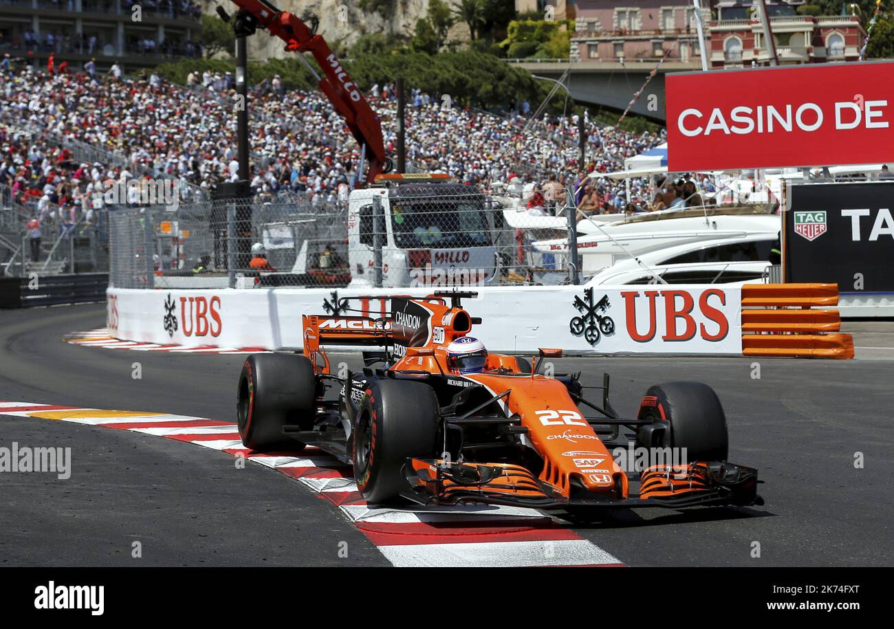22 Jenson Button (Mc Laren) Monaco Formula One Grand Prix at the Monte ...